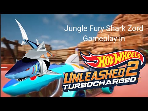 HOT WHEELS UNLEASHED™ 2 - Turbocharged Jungle Fury Shark Zord Gameplay in Work in progress - YouTube