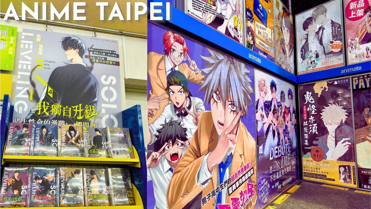 Animate Taipei Ximending Japanese Anime 日本动漫店台北 [4K] - YouTube
