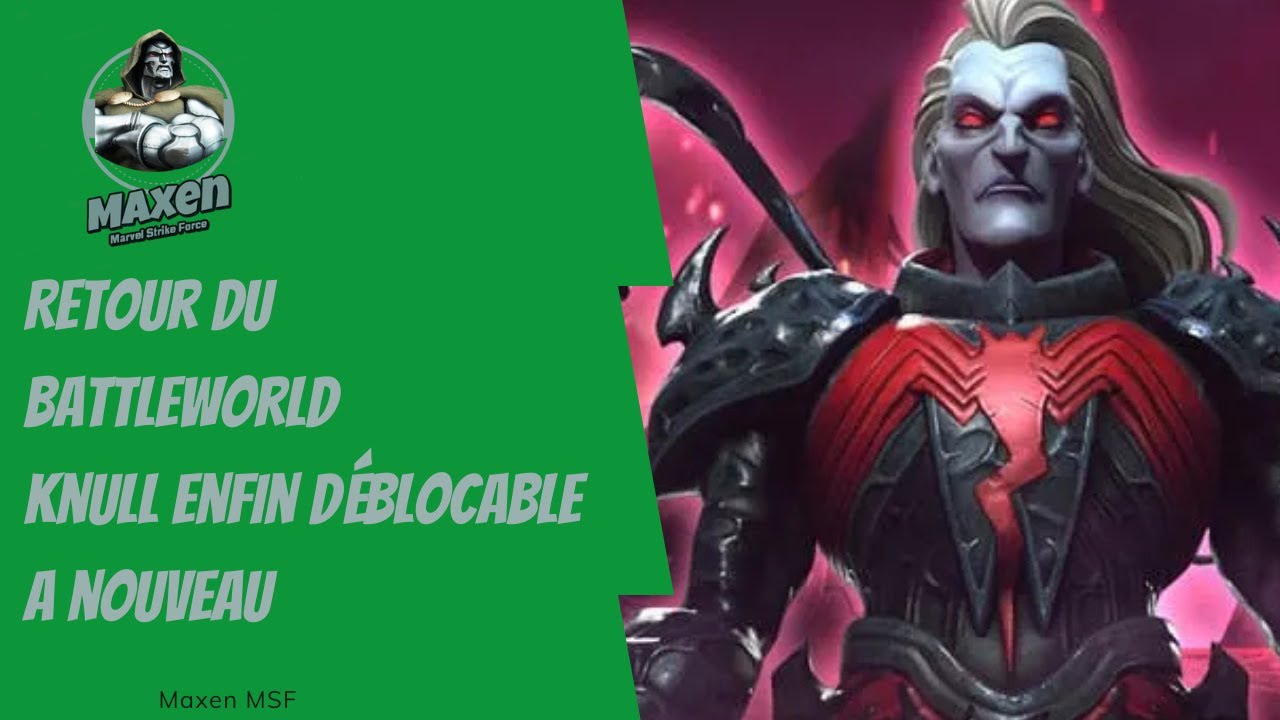 Retour du battleworld, Knull enfin déblocable a nouveau | Marvel Strike ...