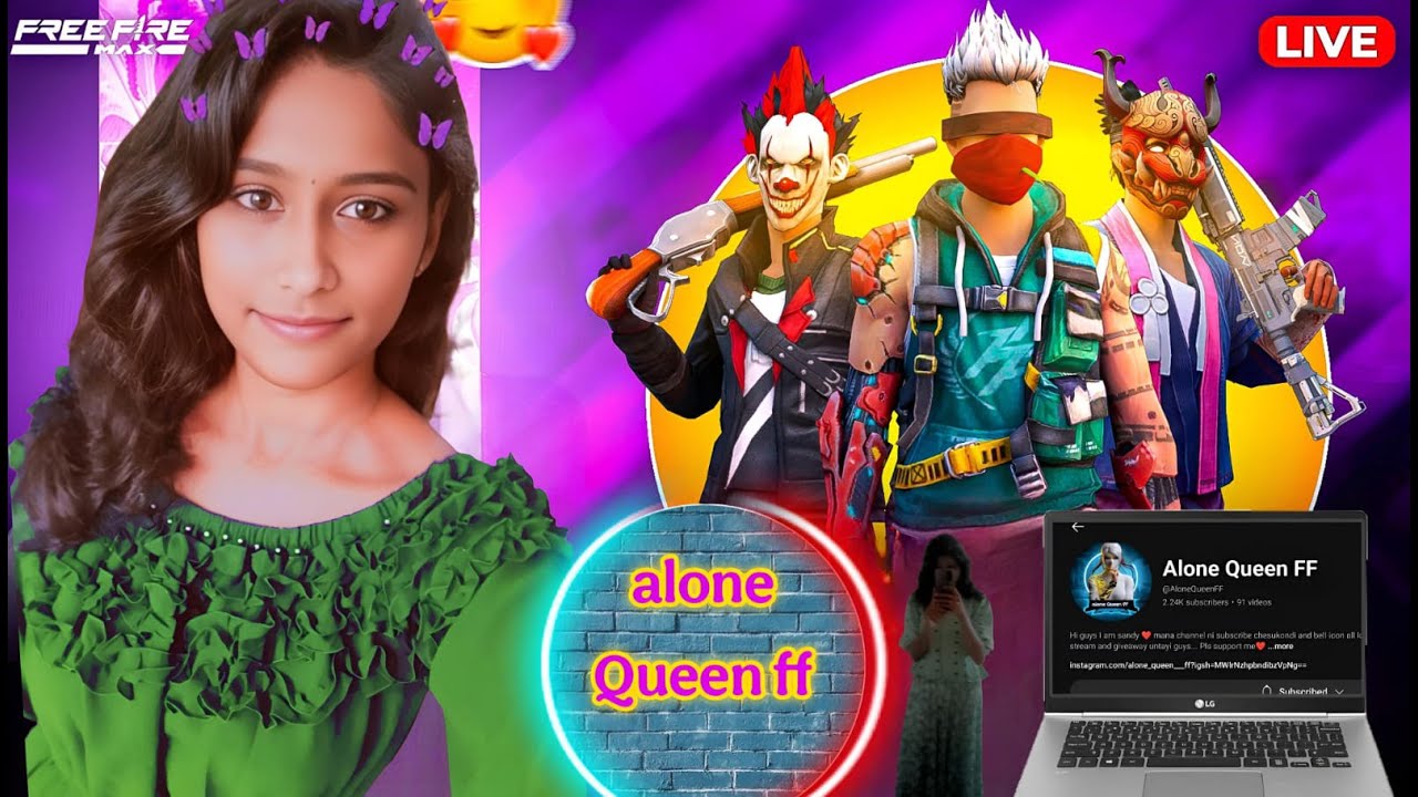 ALONE QUEEN FF IS LIVE!!! - YouTube