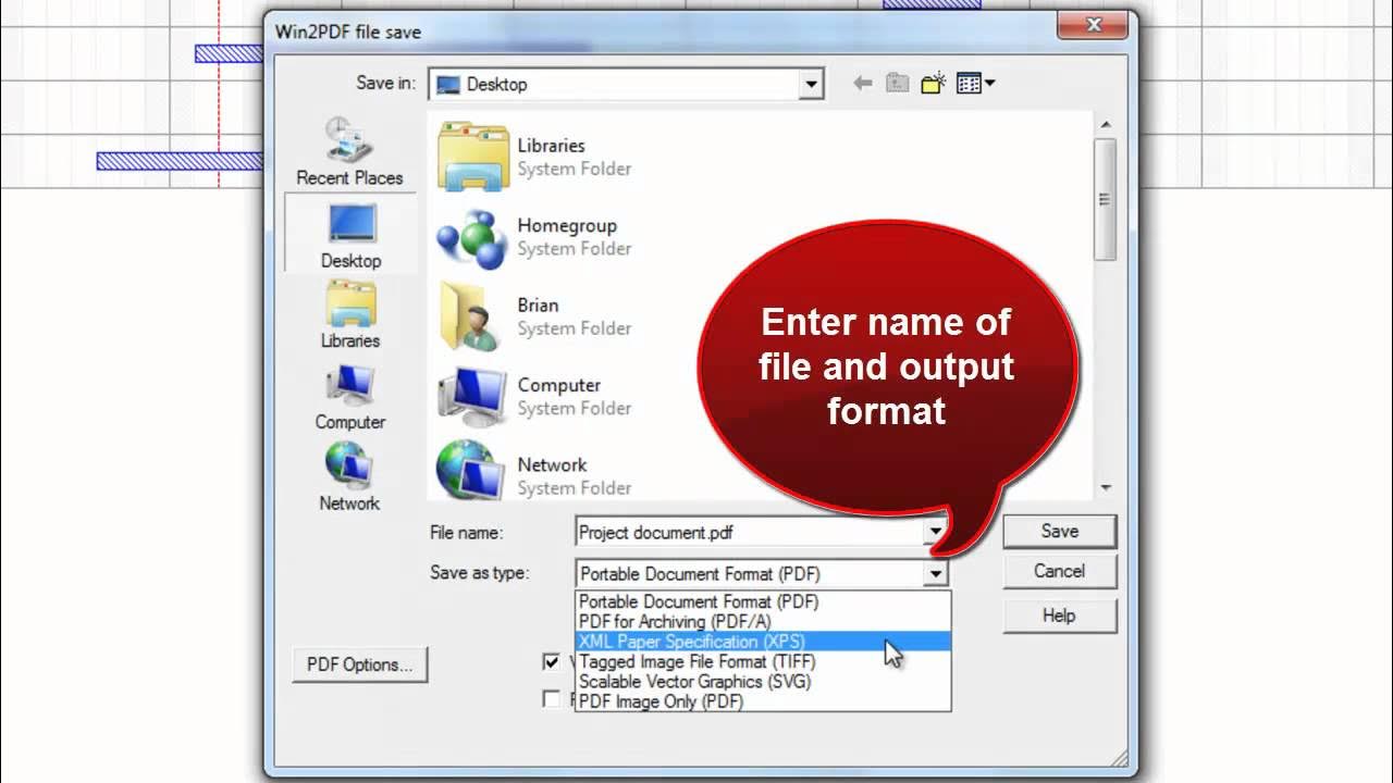 How to create a PDF file using Win2PDF - An Overview - YouTube