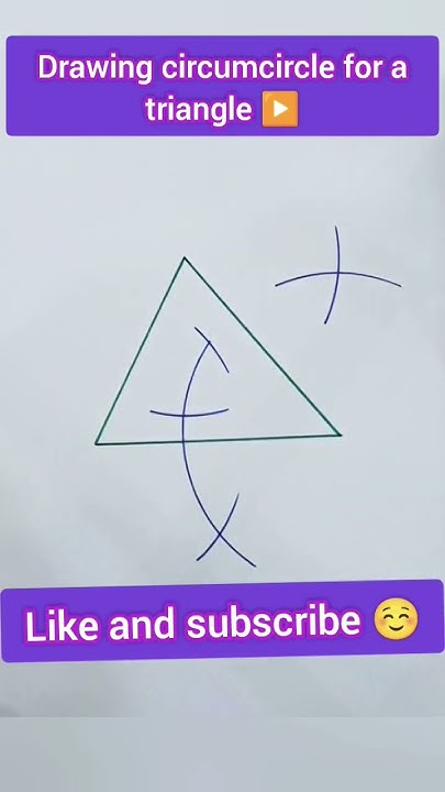 draw the circumcircle of a triangle #shorts #geometry #mathskills # ...
