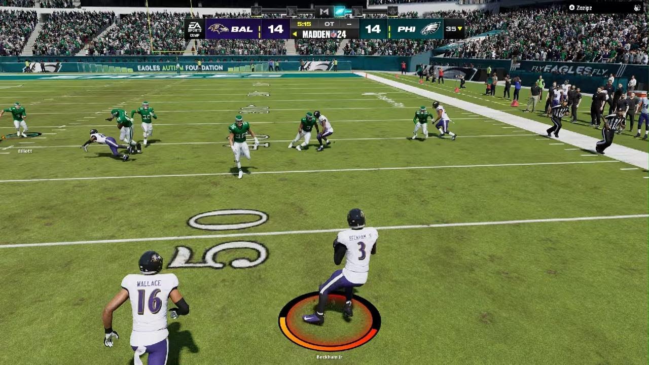 Madden NFL 24 first play of OT - YouTube