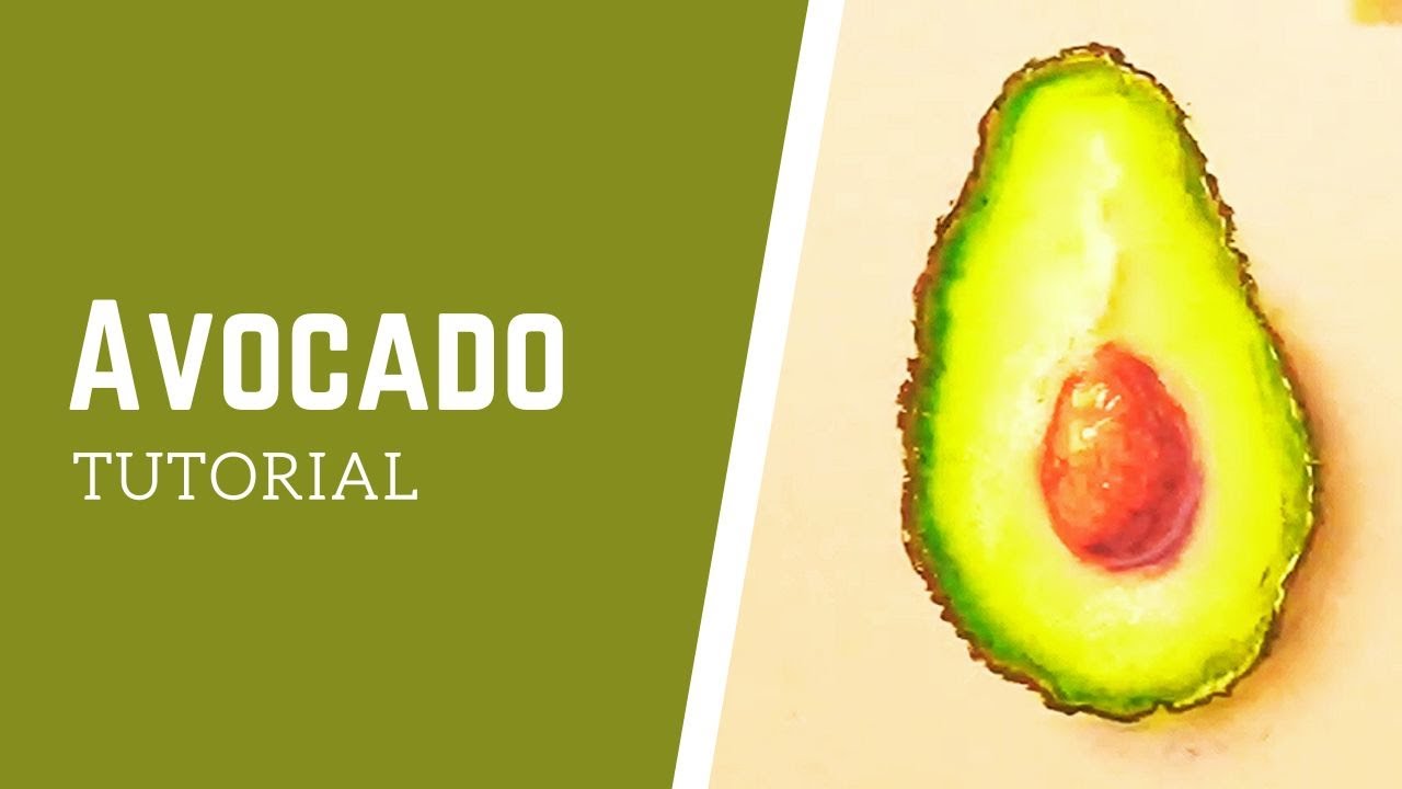 How to draw an avocado with soft pastels | Food illustration with dry ...