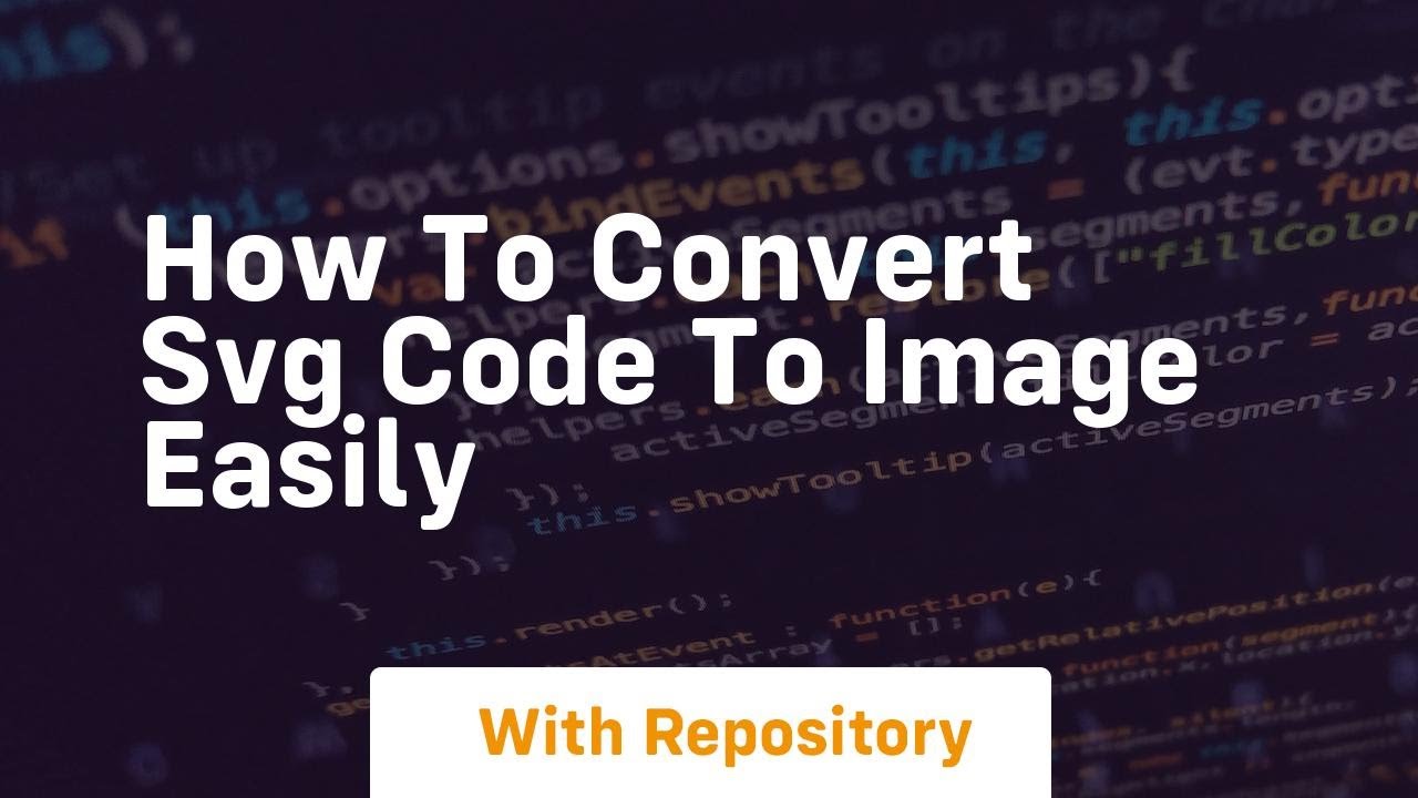 How to convert svg code to image easily - YouTube