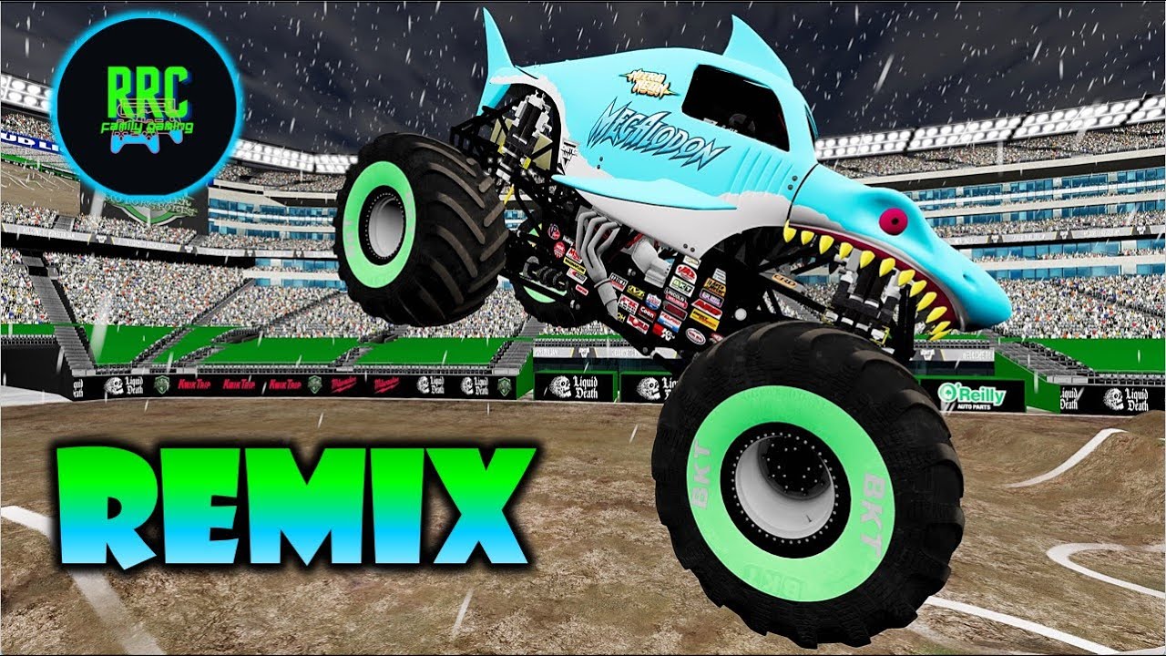 INSANE MONSTER TRUCK BeamNG Drive MONSTER JAM FREESTYLE With RRC Family ...