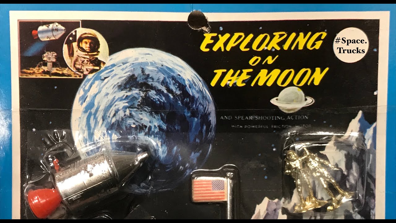 LP Toys "Exploring On The Moon" Rack Toy Set with Explorer Friction Car ...