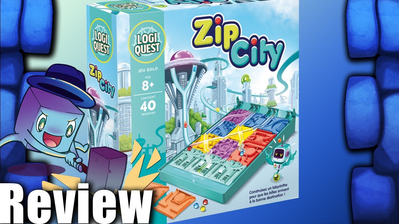 Zip City Review - with Tom Vasel - YouTube