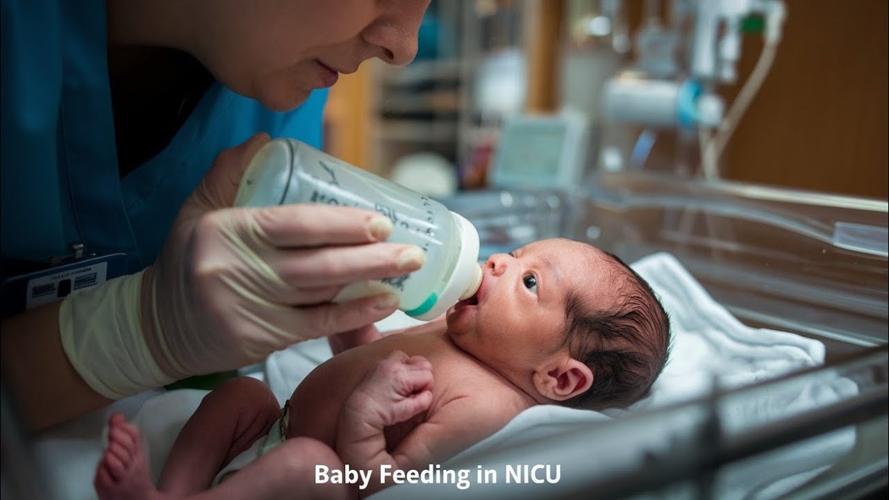 || CUTE BABY FEEDING IN NICU || HOW TO FEED A NEWBORN BABY || - YouTube