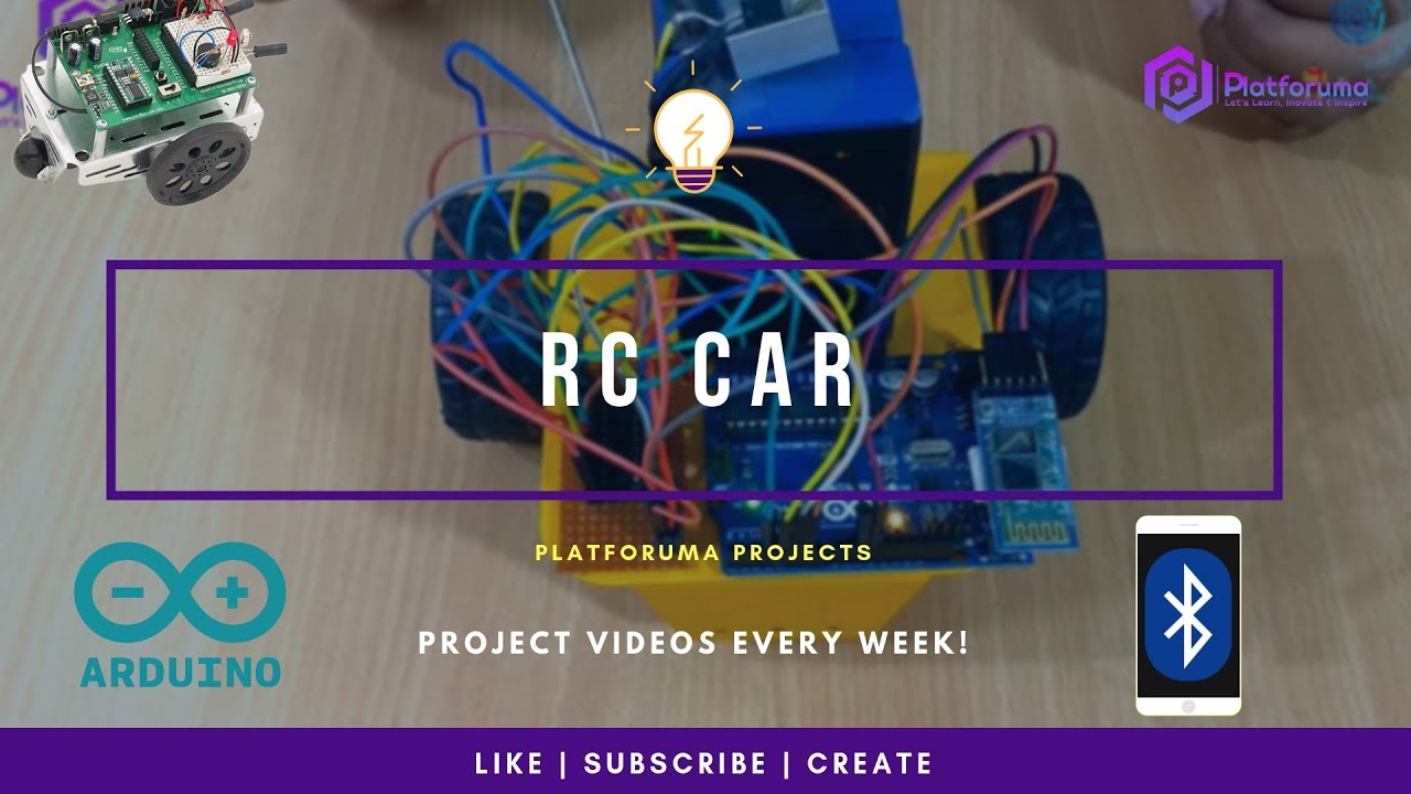 Bluetooth RC Arduino Car | Remote Controlled Bot | Platforuma Projects ...