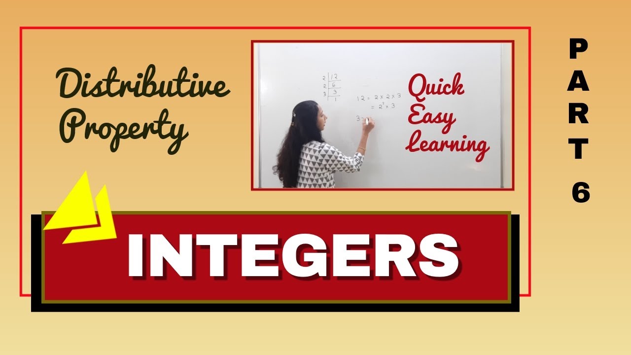 INTEGERS: DISTRIBUTIVE PROPERTY/ TRICK TO SIMPLIFY MULTIPLICATION - YouTube