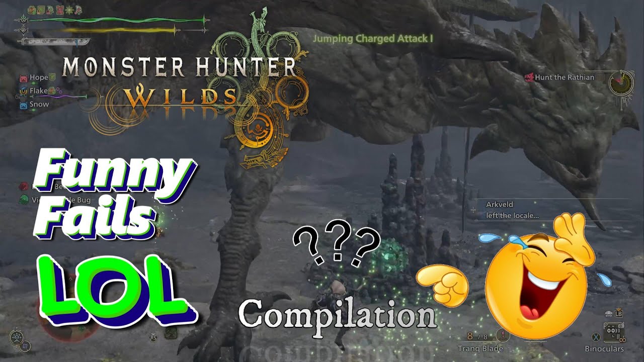 Funny Fails LOL | Monster Hunter Wilds - YouTube