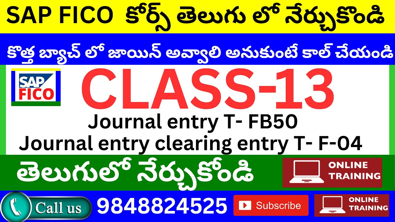 Outstanding entries in sap (R2R) Journal entry T- FB50/F-02 Journal ...