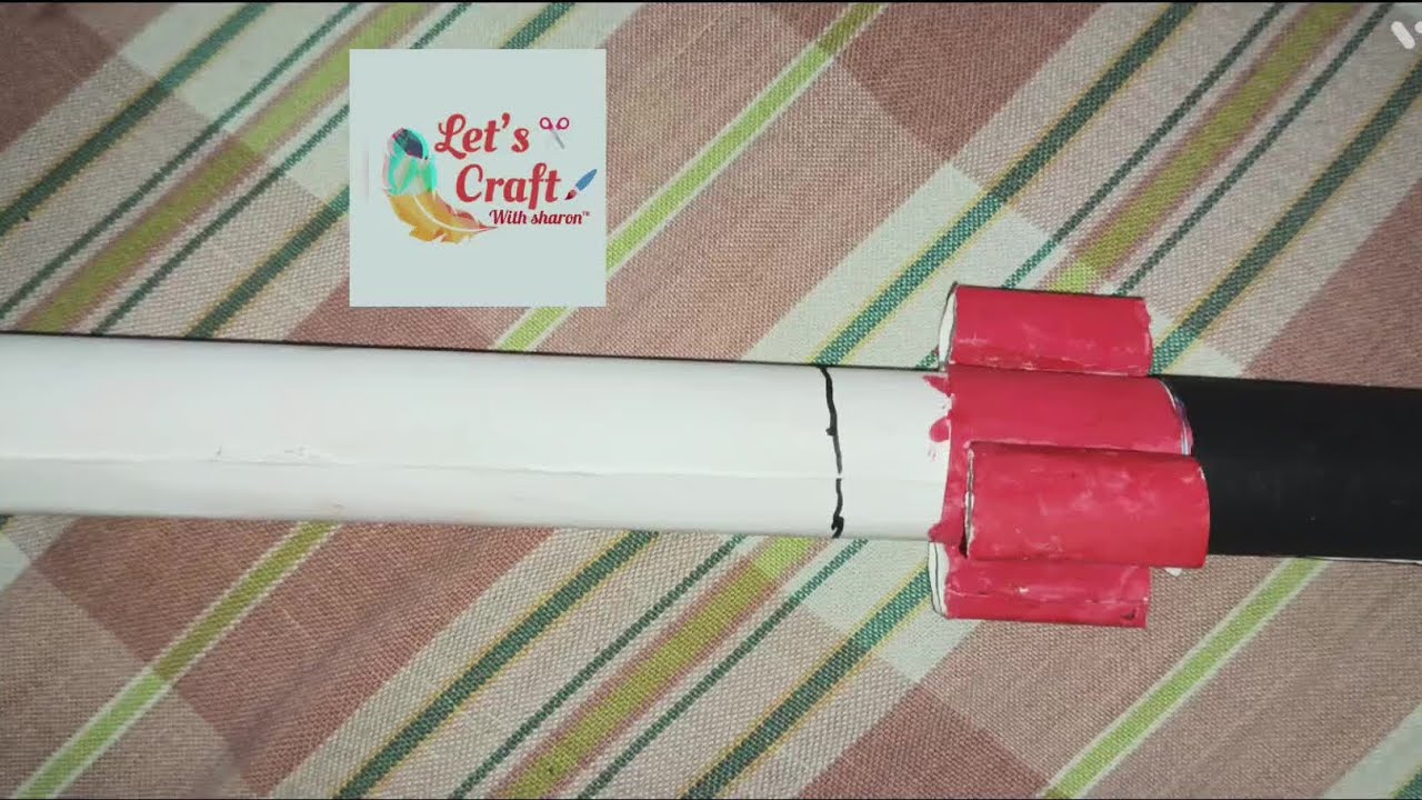 How to make a paper blow gun at home is very easy to make#craft ...