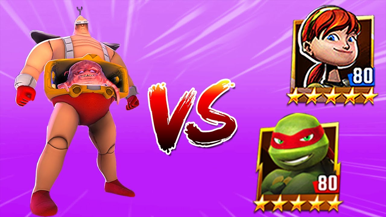 TMNT Legends Raphael & April VS Krang Classic - YouTube