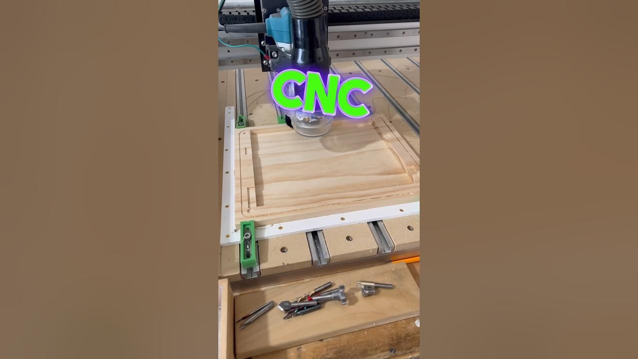 Beginner CNC Project #howto #shapeoko #cnctutorial #toolpaths #vcarve #woodshop #cncowners #cnc ...