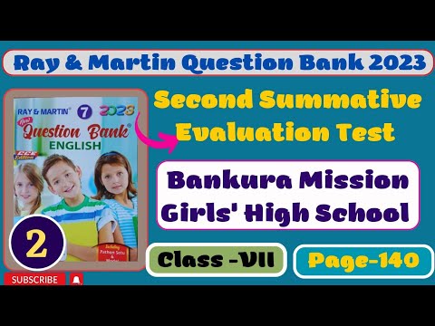 Question Bank Class 2023 ||Ray Martin Question Bank Class 7 English ...