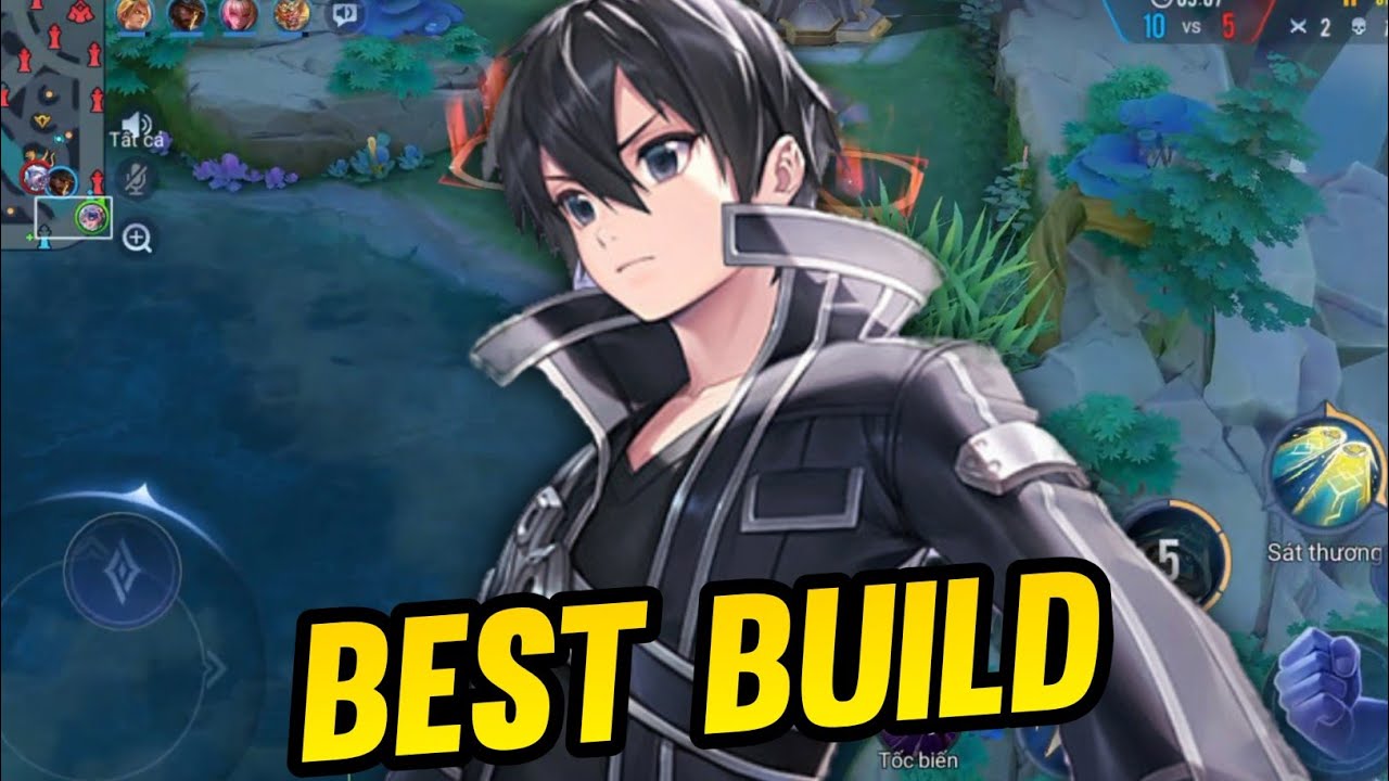 ALLAIN/KIRITO GAMEPLAY | BEST BUILD - ARENA OF VALOR | LIÊNQUÂNMOBILE ...