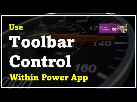 power app toolbar control - YouTube