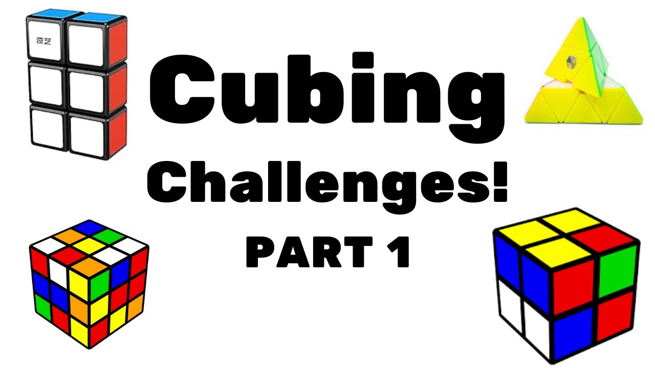 Fun Cubing Challenges! (Part 1) - YouTube