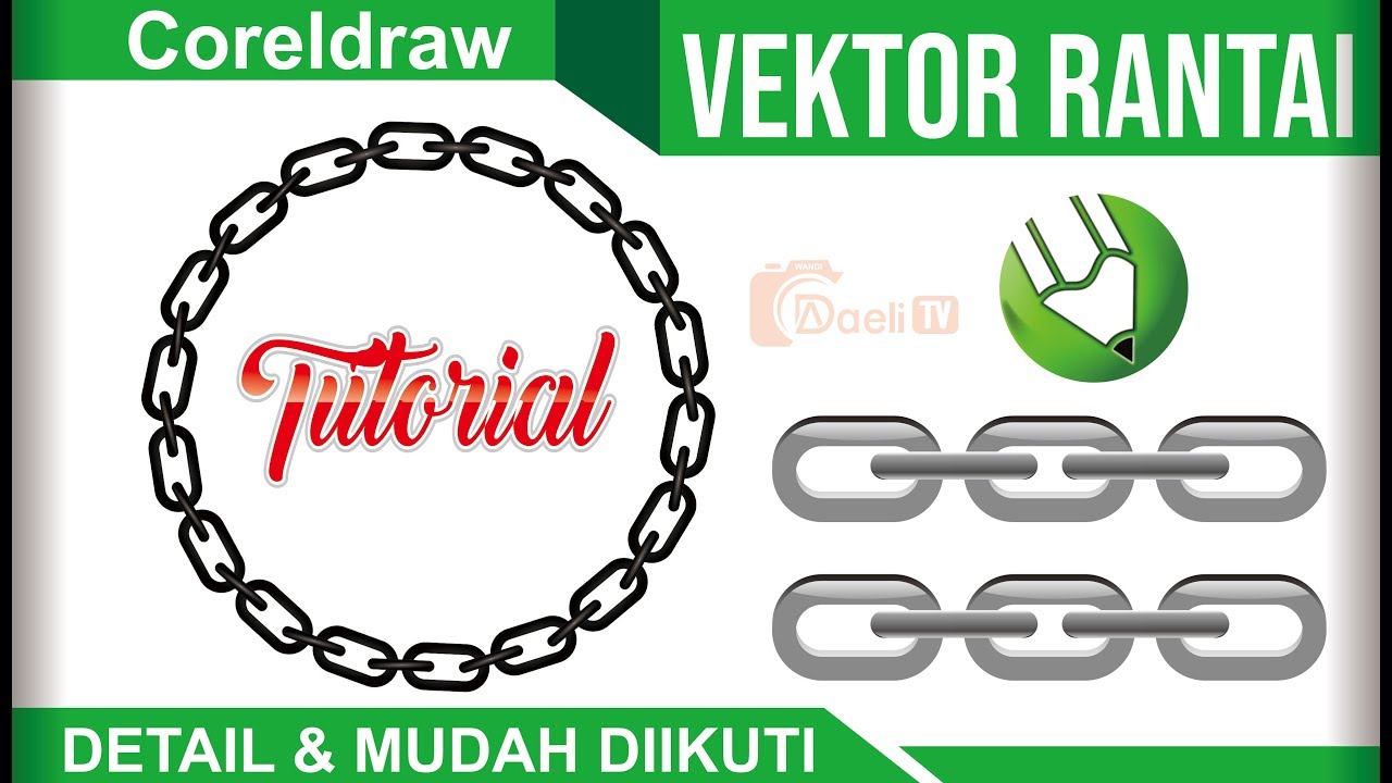 #Tutorial Cara Membuat RANTAI pada #CORELDRAW secara detail - YouTube