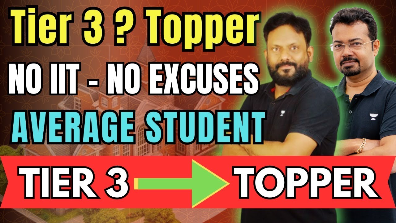 How Tier 3 College Students Can Top GATE | Tips from Kulkarni Sir ...
