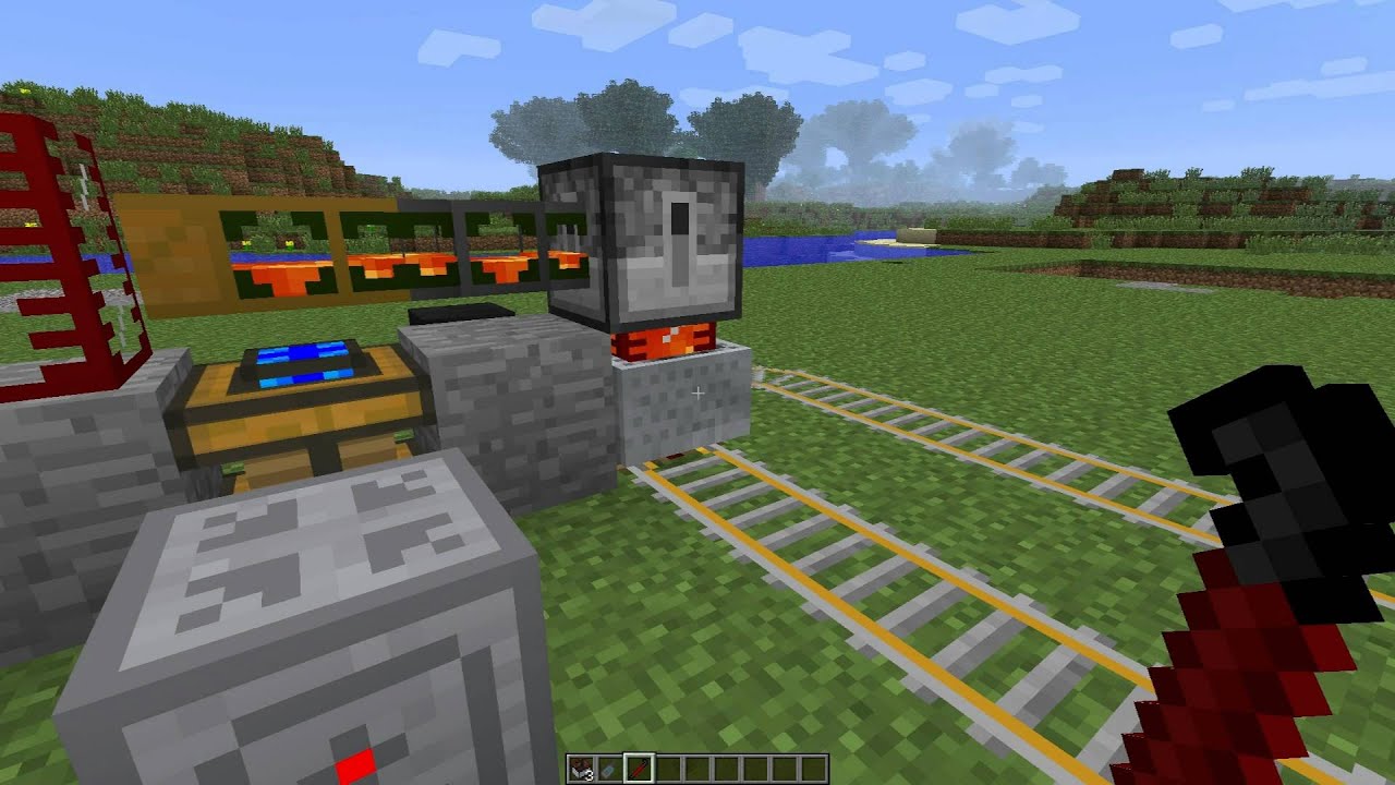 Railcraft Auto Fill and Unload System - YouTube