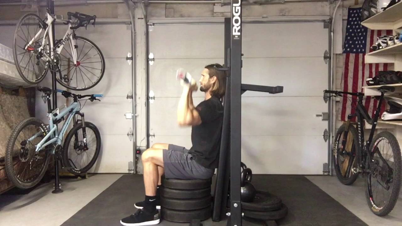 Narrow BB shoulder press - YouTube