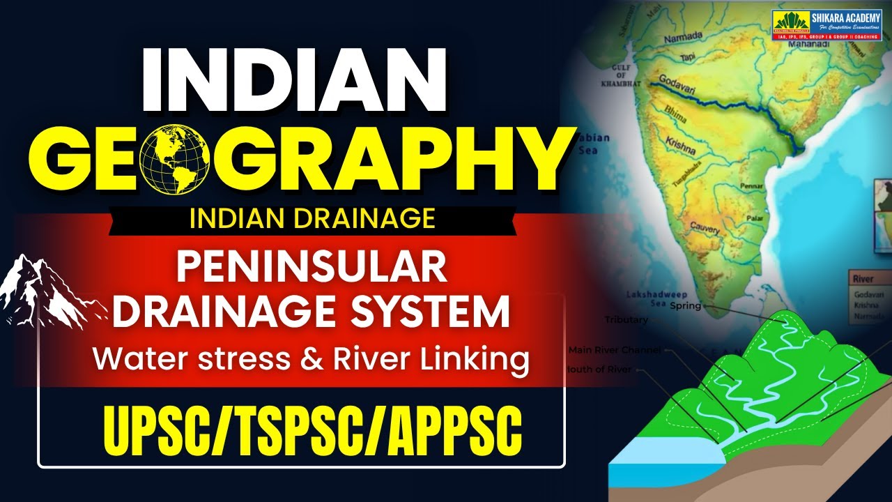 Indian Drainage System Explained | Peninsular Rivers, Water Stress ...