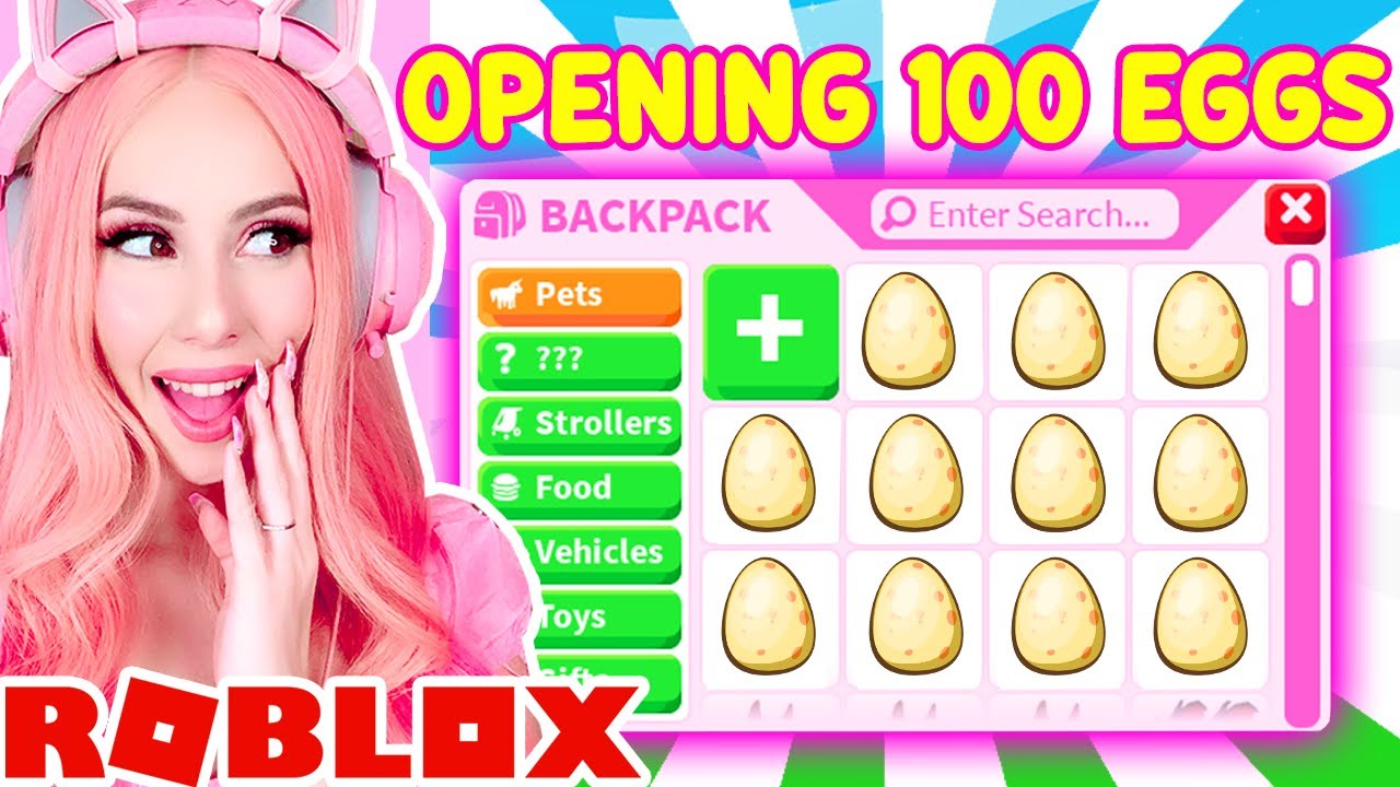 OPENING 100 EGGS BEFORE THE NEW FOSSIL EGGS COME OUT IN ADOPT ME ...
