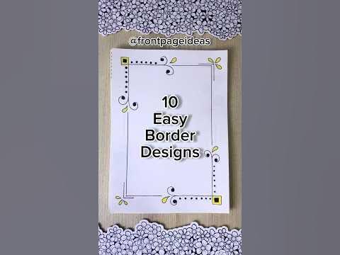 10 Easy front page design for school projects and idea note journals ...
