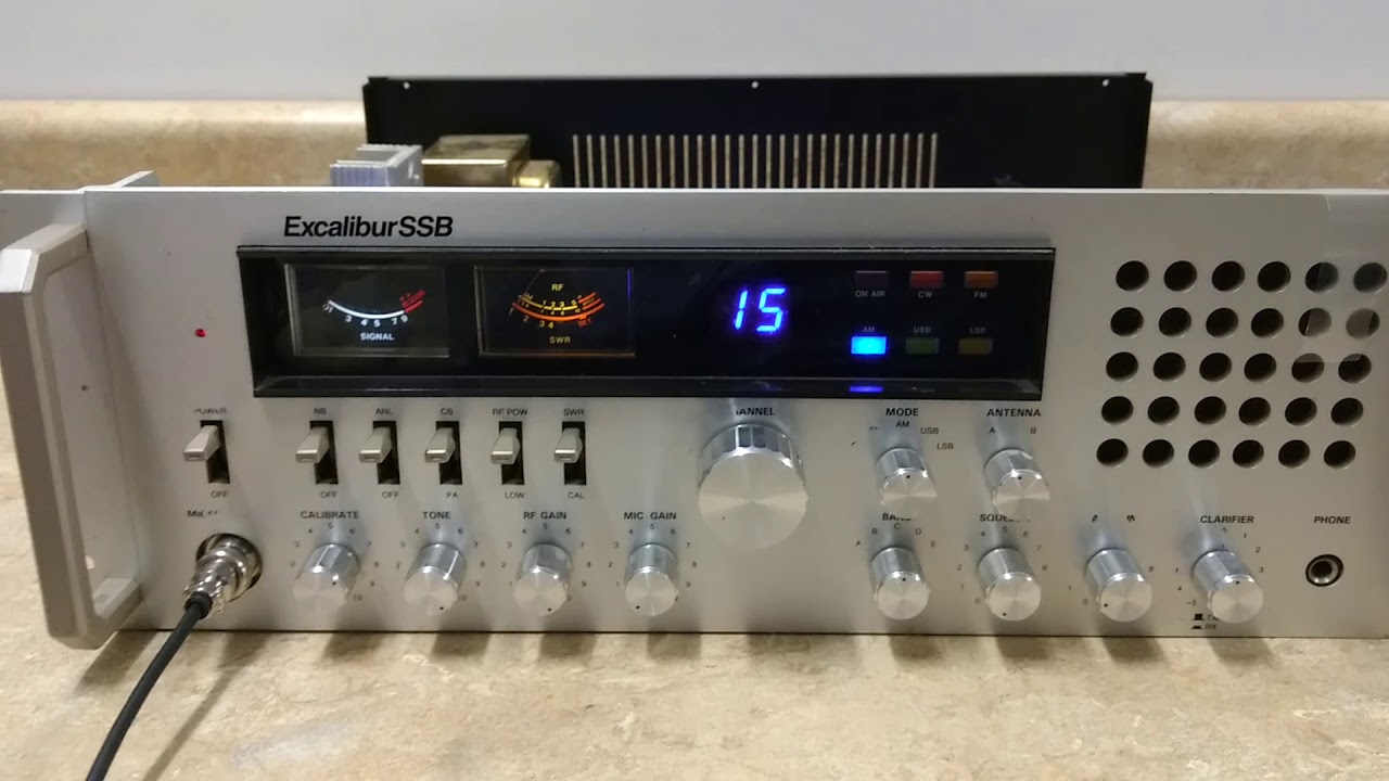Excalibur SSB CB Radio Blue Channel Display - YouTube