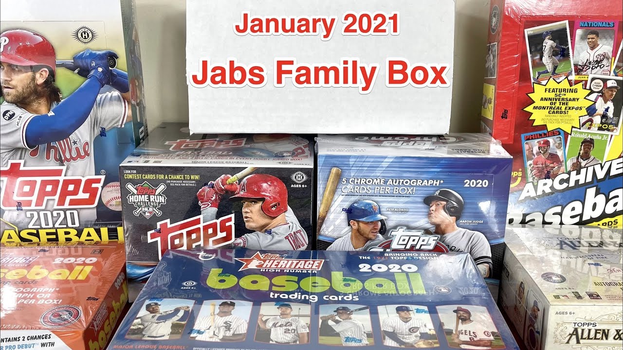 4 HITS! OPENING THE JANUARY 2021 JABS FAMILY BASEBALL CARD BOX! - YouTube