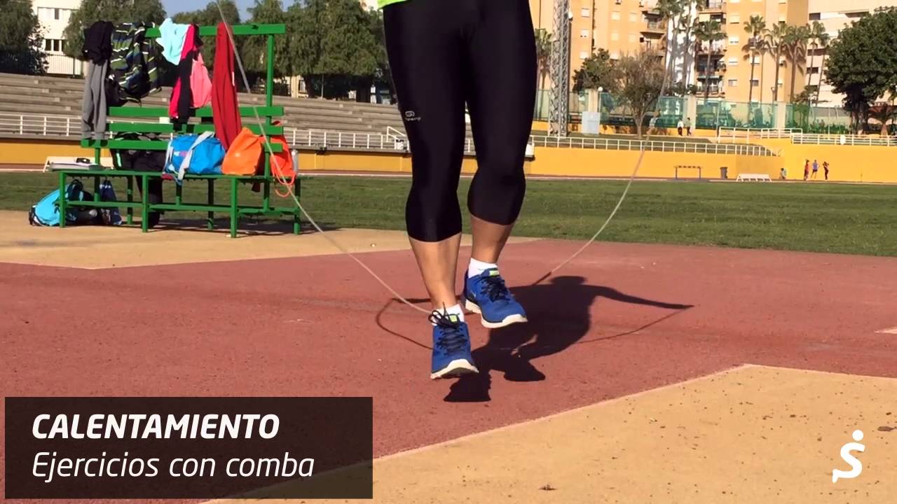 Calentamiento con comba (ejercicio nº2) - YouTube