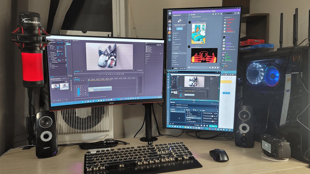 VIVO Dual LCD LED 13 to 27 inch Monitor Desk Mount - YouTube