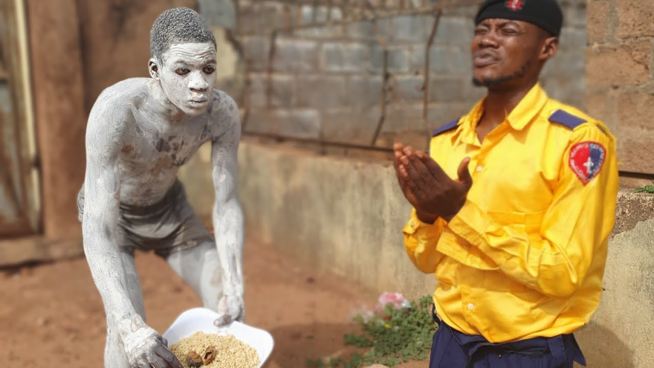 The hungry statue 🗽 (broda 2much talk 2 Mark Angel comedy brain jotter Netflix TV sabinus) - YouTube