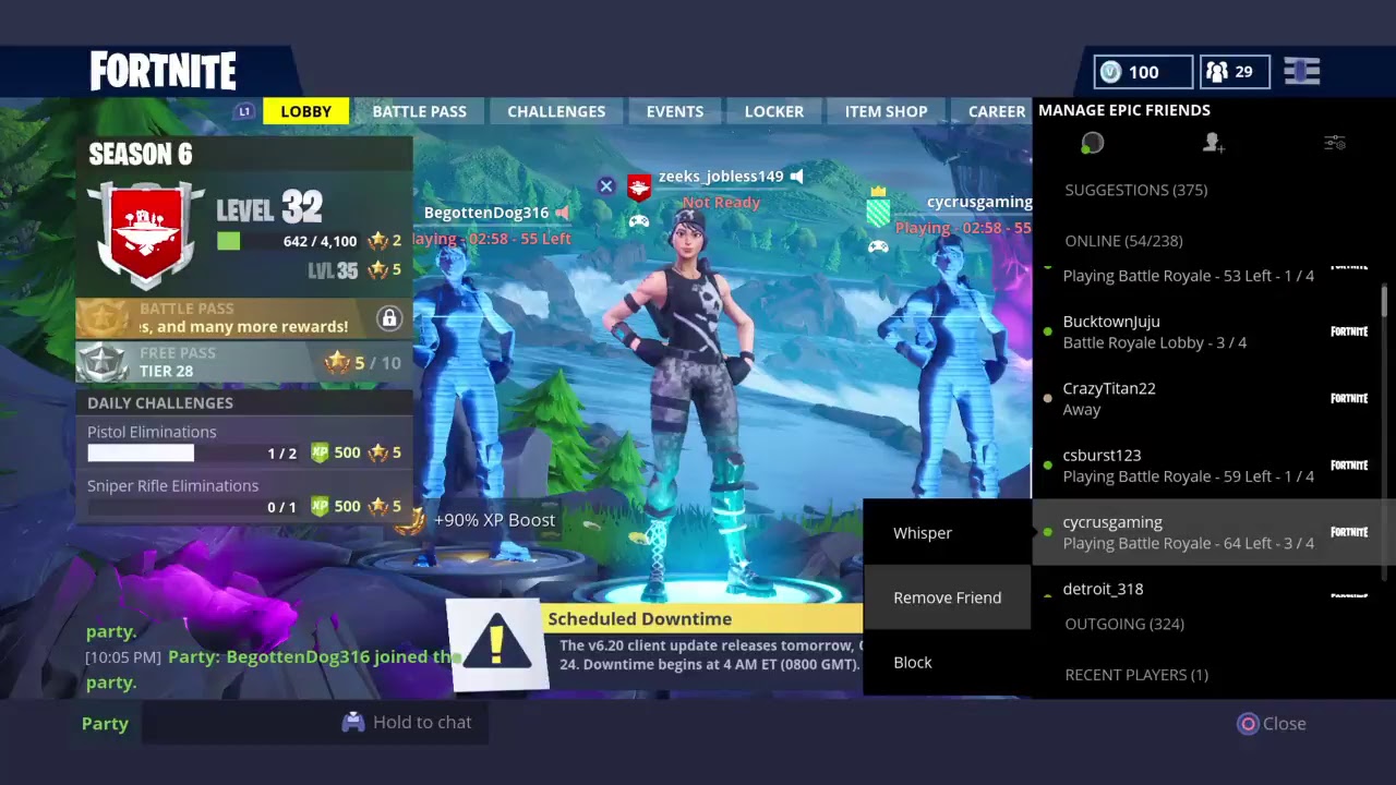 Fortnite w//Cryptic clan in fall skrim duos - YouTube