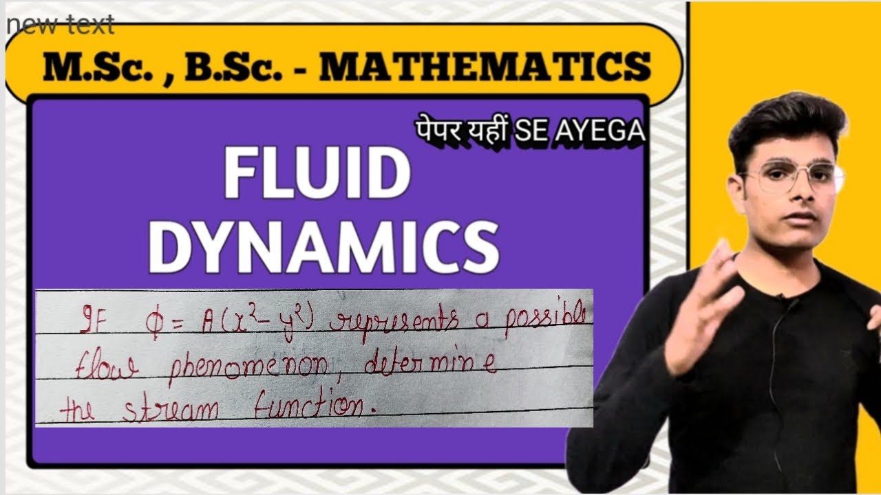 Fluid dynamics | Motion in two dimensions | Most important questions B ...