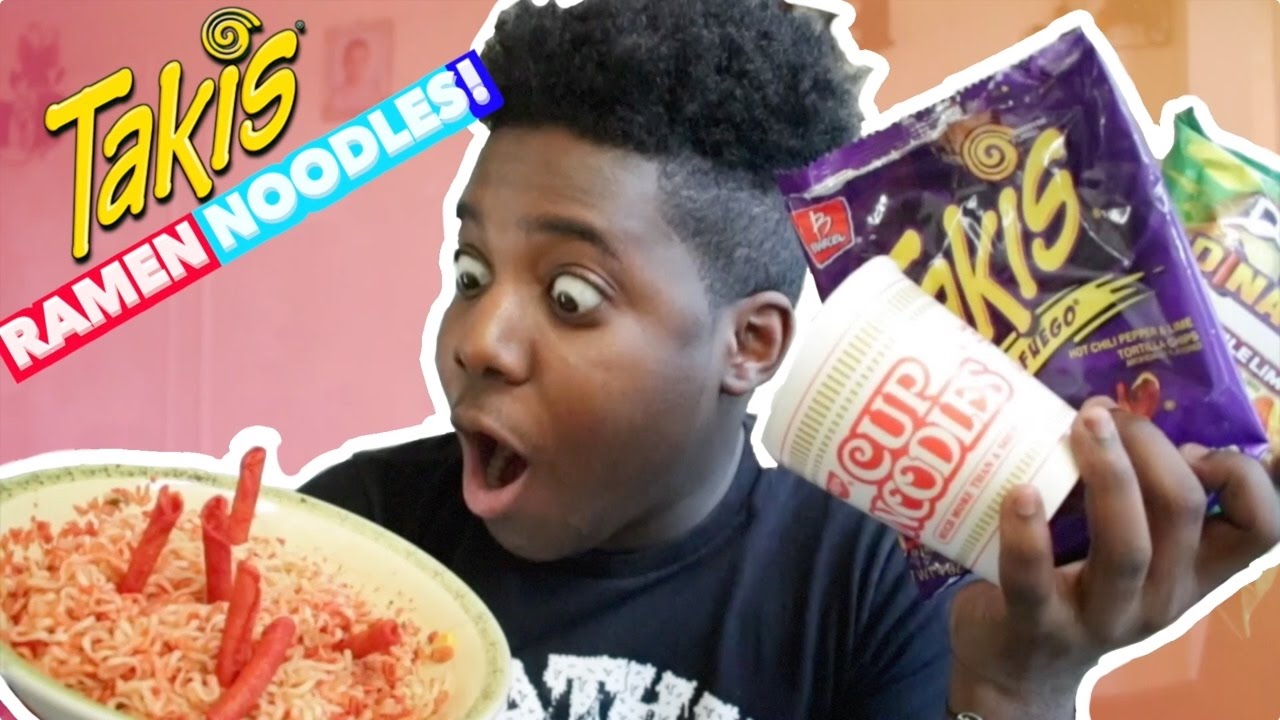 DIY EXTREME TAKIS RAMEN NOODLES CHALLENGE! (MUKBANG) - YouTube