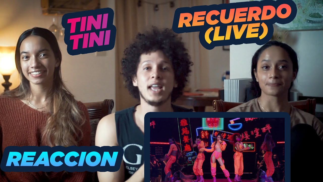 REACCION | TINI, Mau y Ricky - Recuerdo (TINI TINI TINI Live) - YouTube