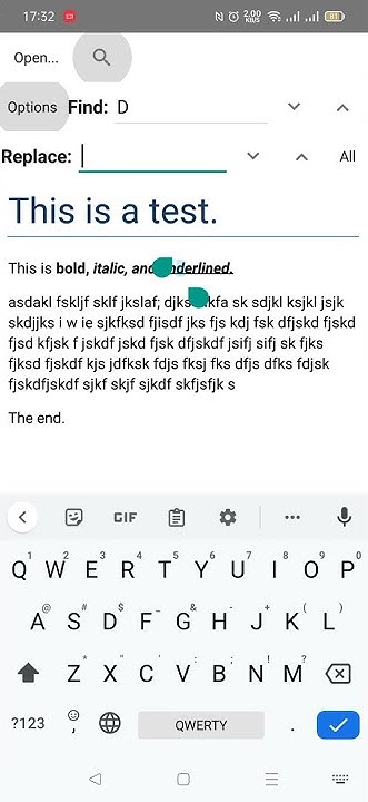 TRichView demo for Android: search and replace text - YouTube