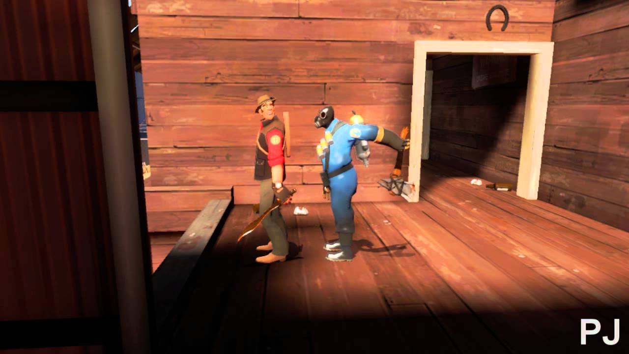 Pyro "teaches" Sniper to fly - YouTube