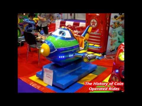 Coin Operated Plane Kiddie Ride - Jumbo - YouTube