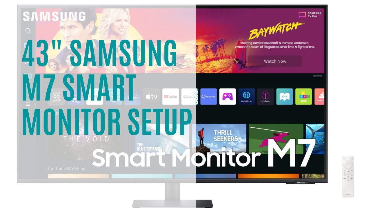 Samsung 43 inch M7 4K Smart Monitor Setup - YouTube