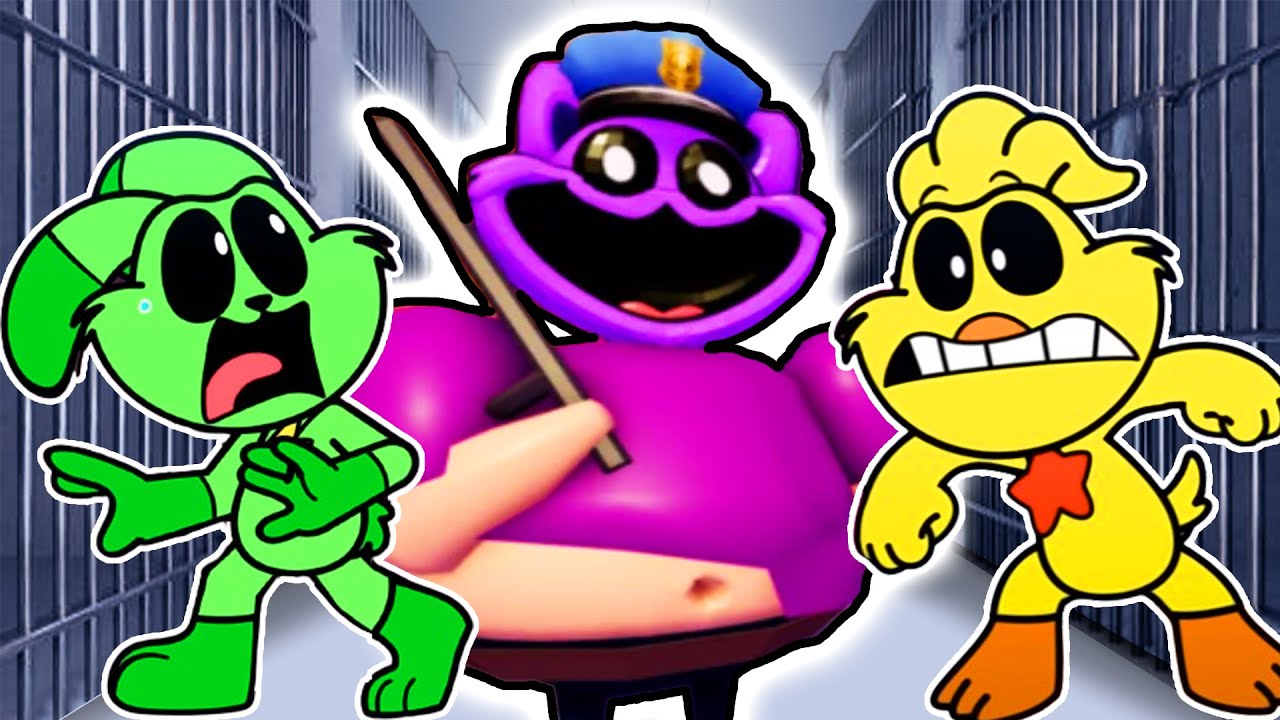 Kickin Chicken & Hoppy Hopscotch ESCAPE Evil CatNap Prison! - YouTube