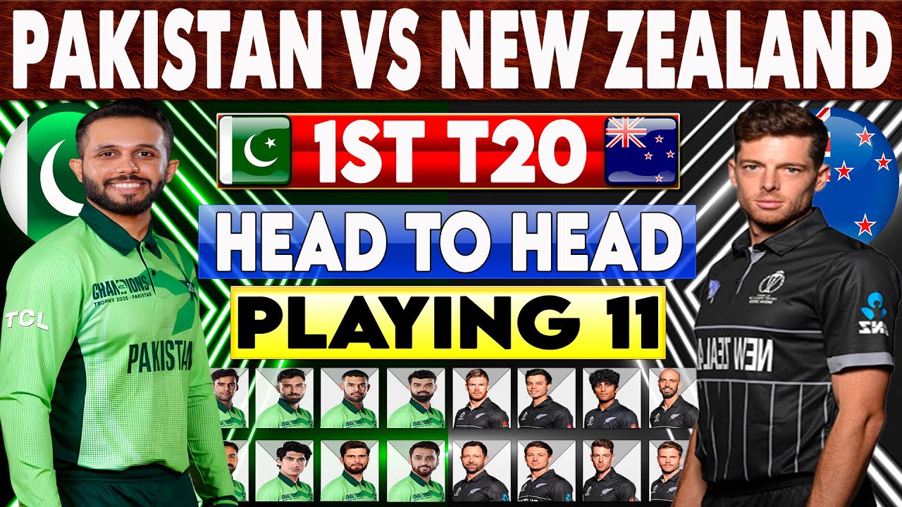 Pakistan vs New Zealand 1st T20 2025 Playing 11 | Pak vs Nz 1st t20 ...