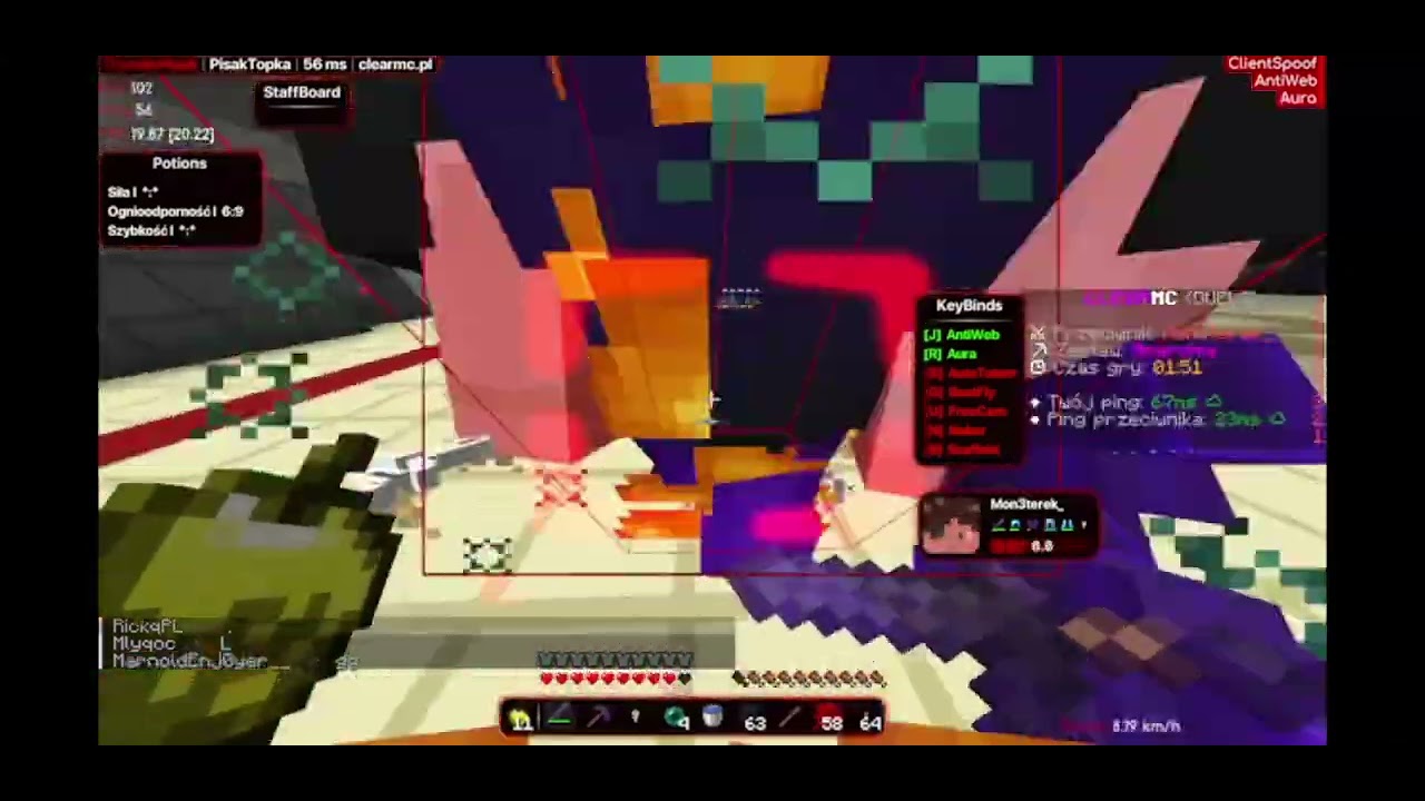 Cheatowanie na clearmc.pl ft. thunderhack - YouTube