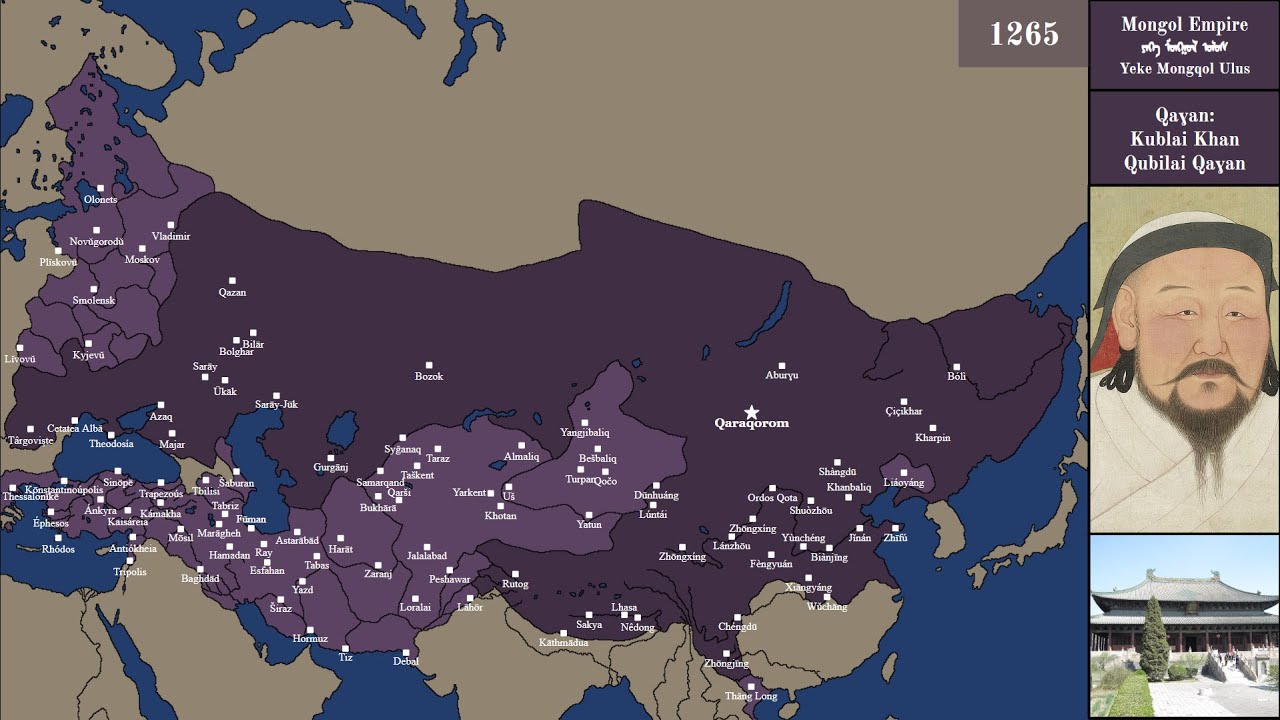 Complete History of the Mongol Empire and Successor States | Every Year ...