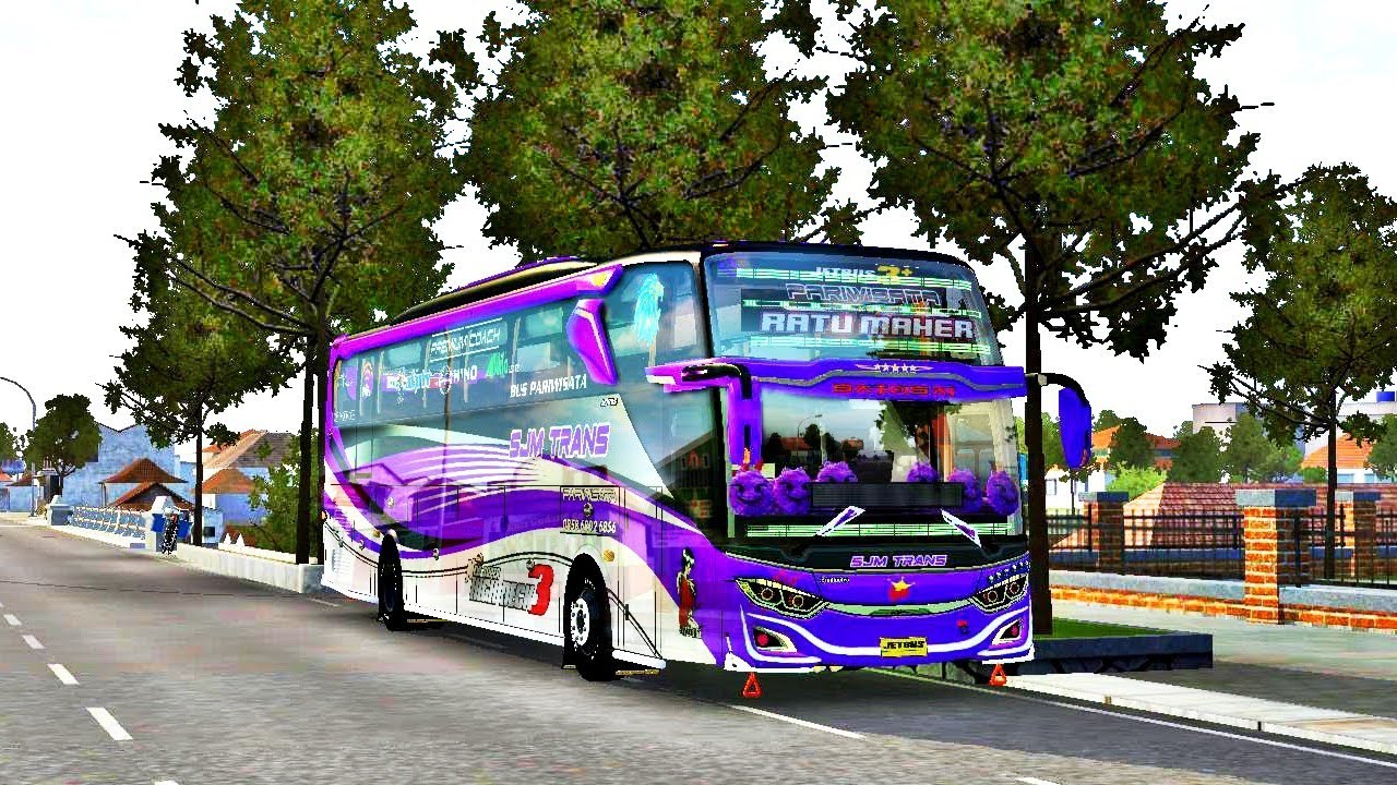 BARU!!! Livery Bussid Xhd To JB3+ || SJM TRANS - Ratu Maher || Bus ...