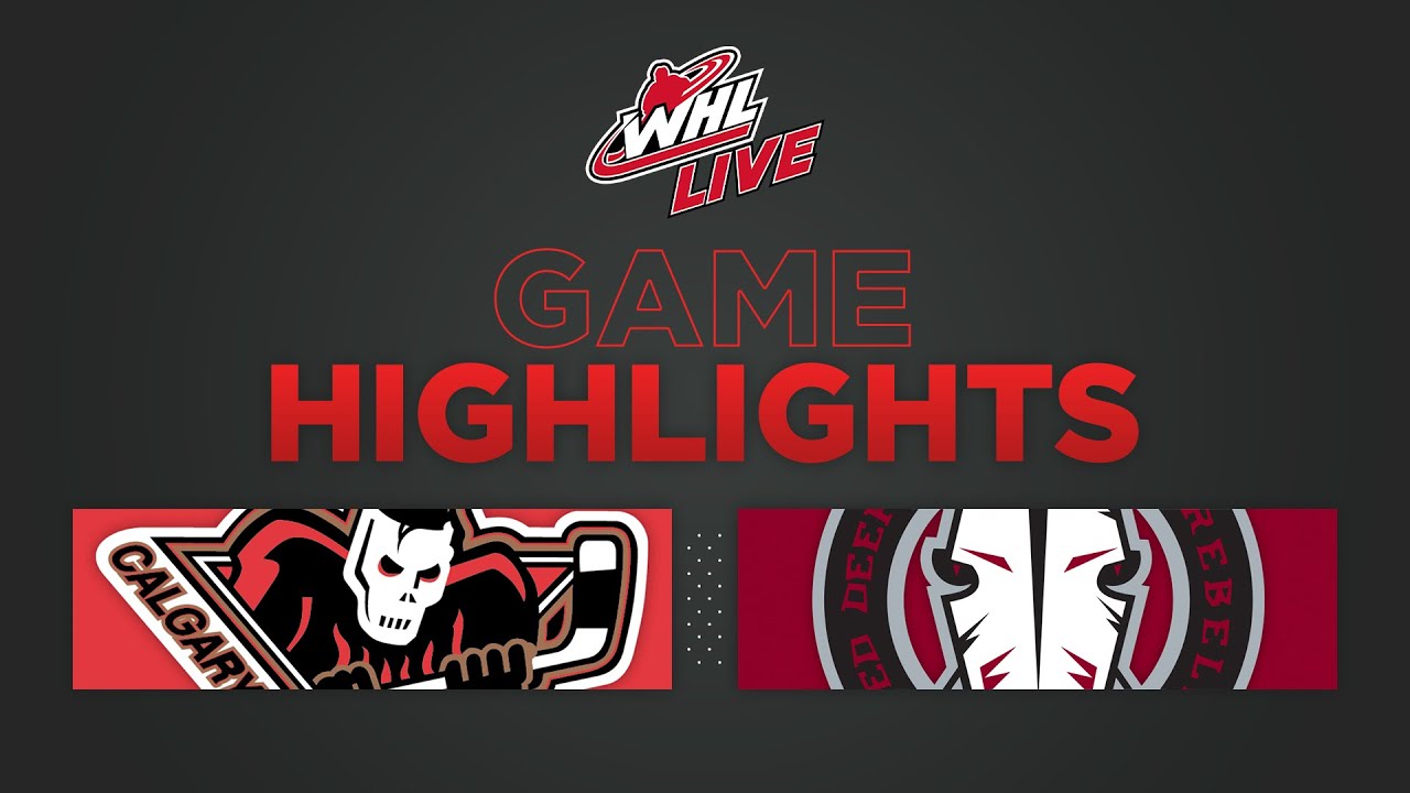 WHL Highlights: Hitmen (1) at Rebels (4) - December 29, 2022 - YouTube